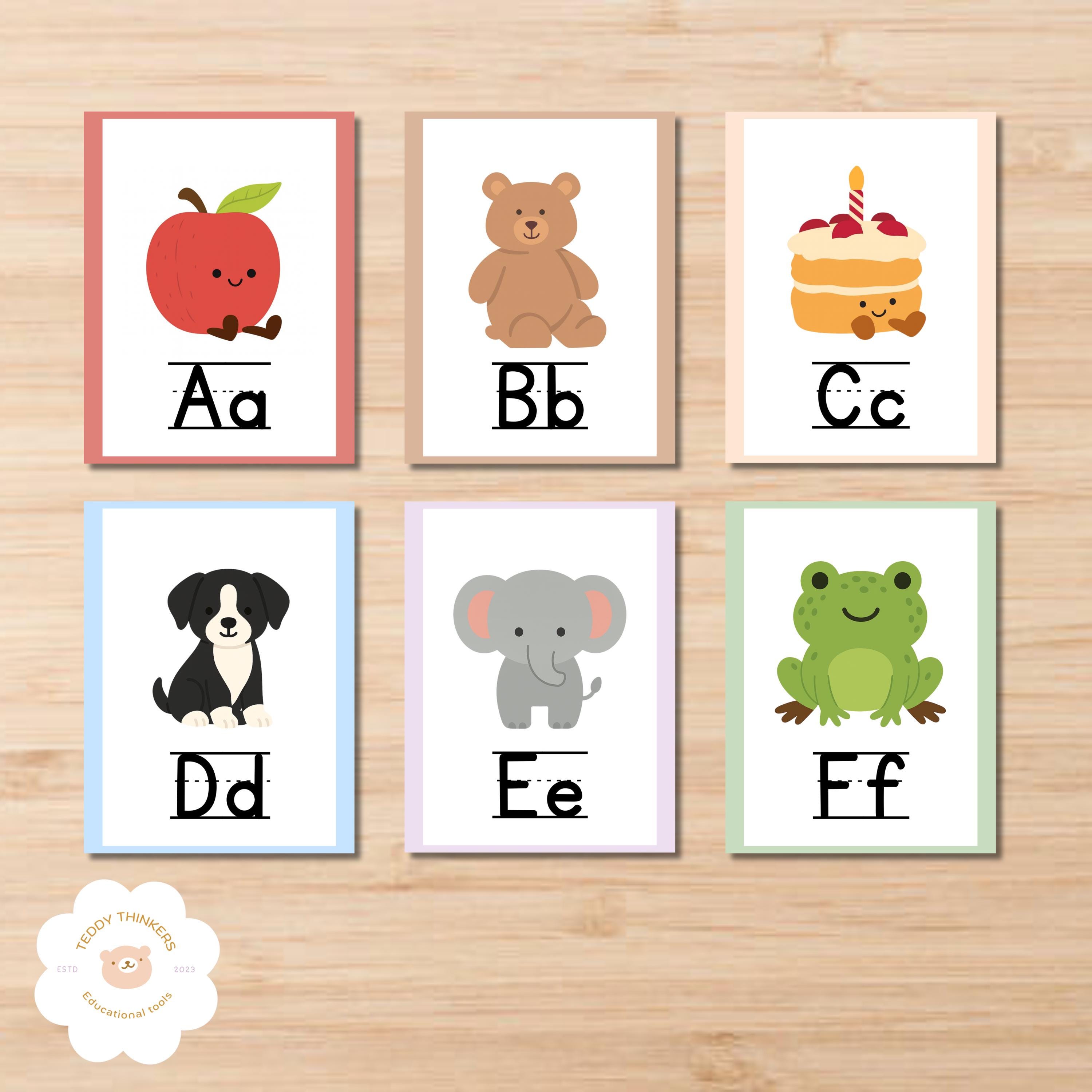 A-Z Alphabet Poster Cards – Printable ABC Posters for Preschool ...