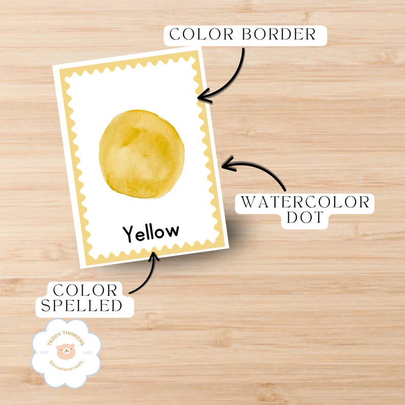 Printable Color Flashcards for Kids | Montessori Color Learning Cards ...