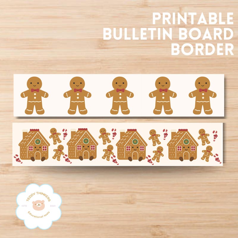 Gingerbread Border - Etsy