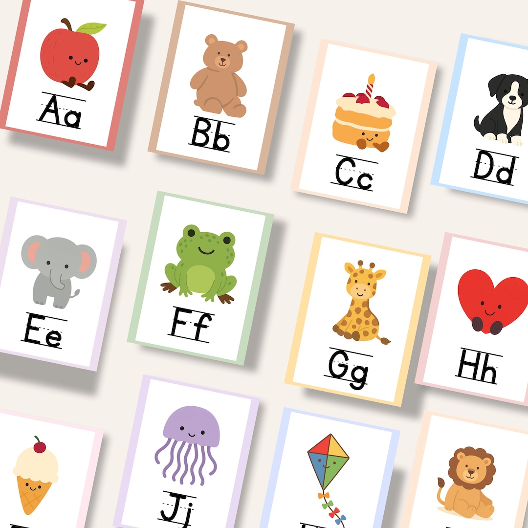 A-Z Alphabet Poster Cards – Printable ABC Posters for Preschool ...