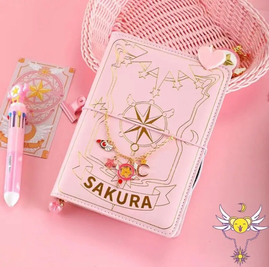 Japanese Sakura Card Captor Anime Loose-leaf Diary Notebook Kawaii ...