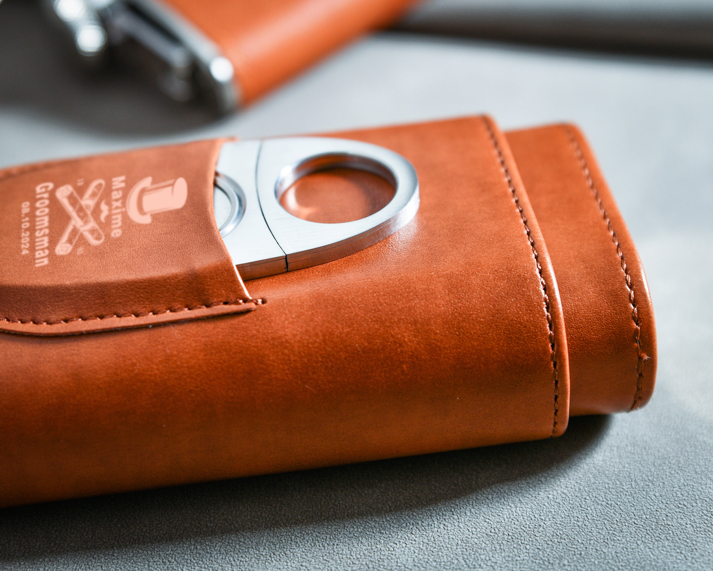 Custom Cigar Case,groomsmen Gifts, Gift for Husband, Cigar Travel Case ...