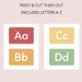 Alphabet Flashcards A-Z Digital Download | Homeschool | Preschool ...