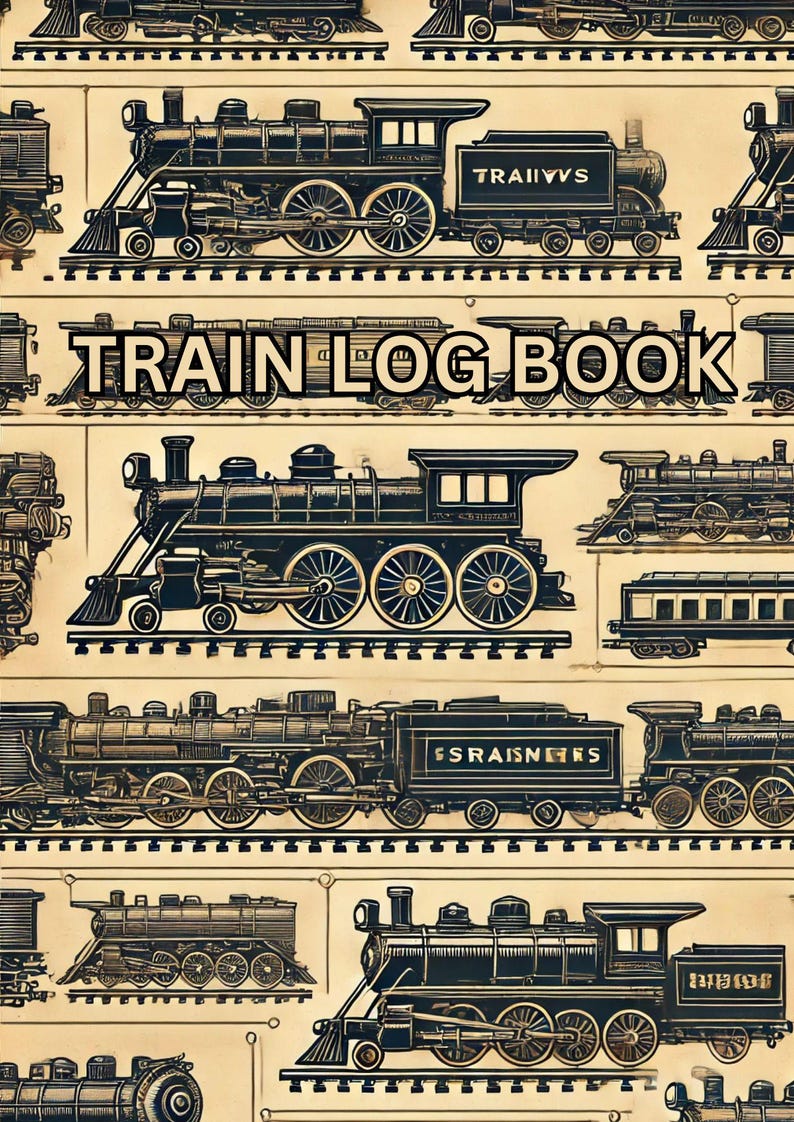 Printable Trainspotting Logbook – Railway Enthusiast Digital Tracker ...