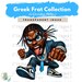 Fraternity Stroll Chibi Guy | Fraternity Men PNG | Blue White Black ...