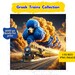 1 PNG Art Printable | Blue and Gold Train | Train Tracks | Train Engine ...