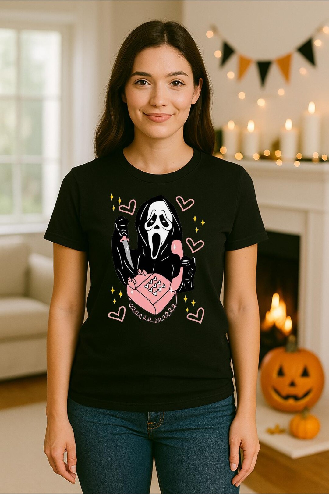 Pastel Horror Ghost Halloween Hoodie | Spooky Cute Slasher Costume - Etsy