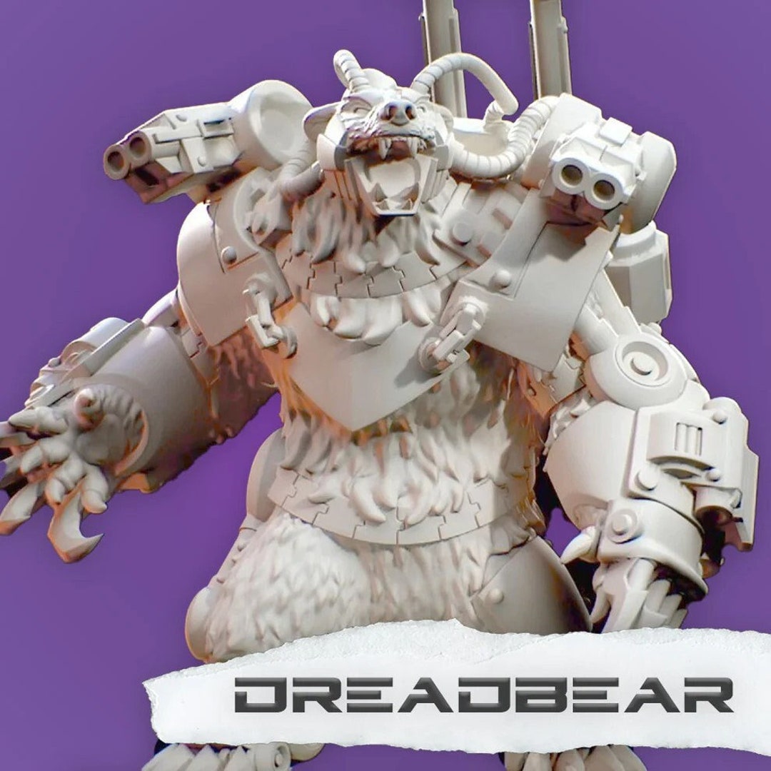 Space Bears Dread Bear 3D Printed Minis - Etsy