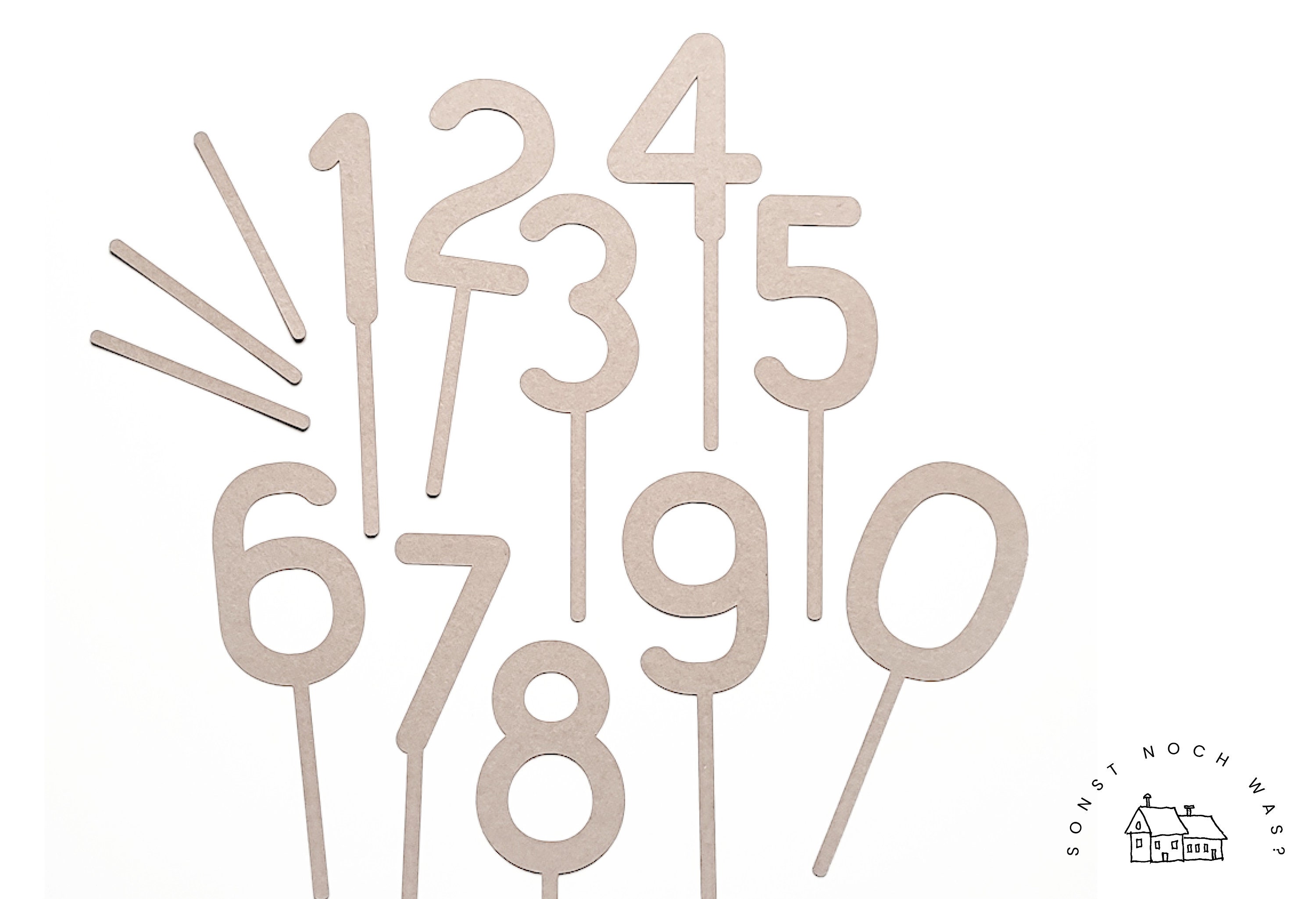 DIGITAL: Caketopper numbers SVG File for Cutting Plotters - Etsy UK