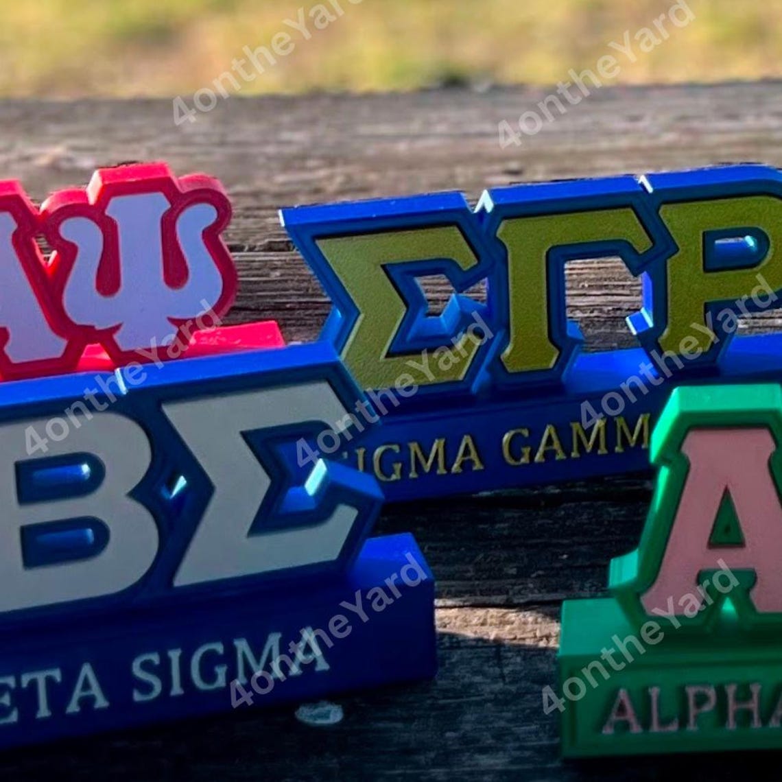 Divine Nine D9 Greek Sorority Fraternity Organization Customizable Desk ...