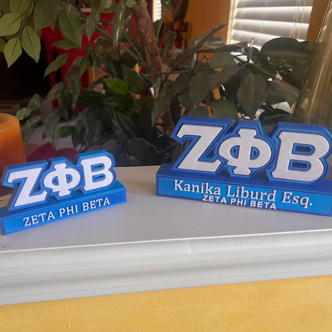 Zeta Phi Beta Inspired Customizable Name Plate - Etsy