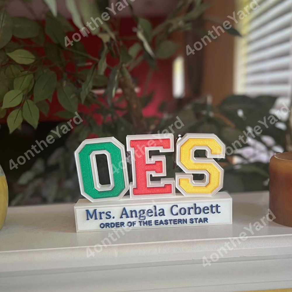 OES Inspired Order of Eastern Star Customizable Desk Name Plate - Etsy
