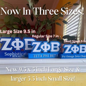 Zeta Phi Beta Inspired Customizable Name Plate - Etsy
