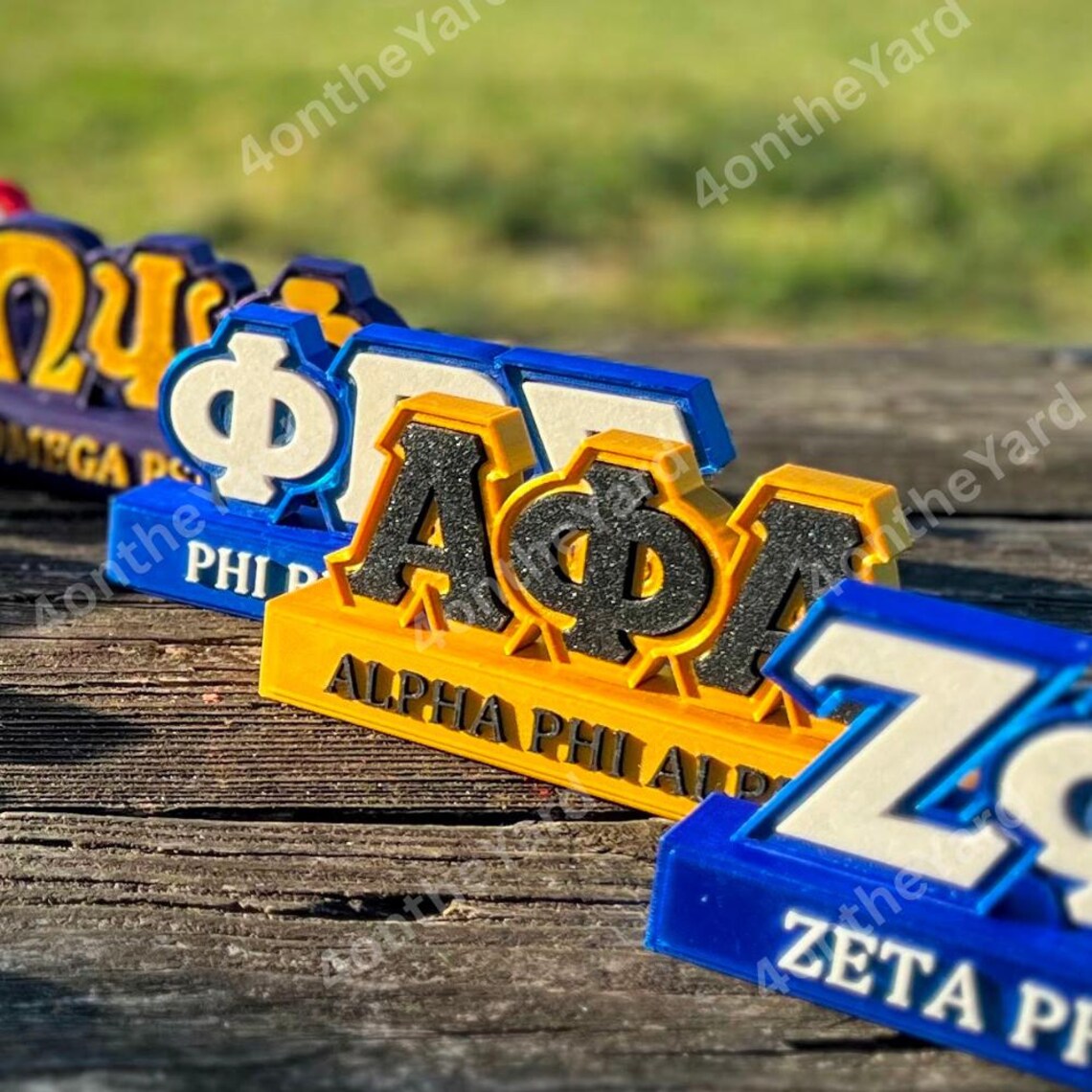Divine Nine D9 Greek Sorority Fraternity Organization Customizable Desk ...