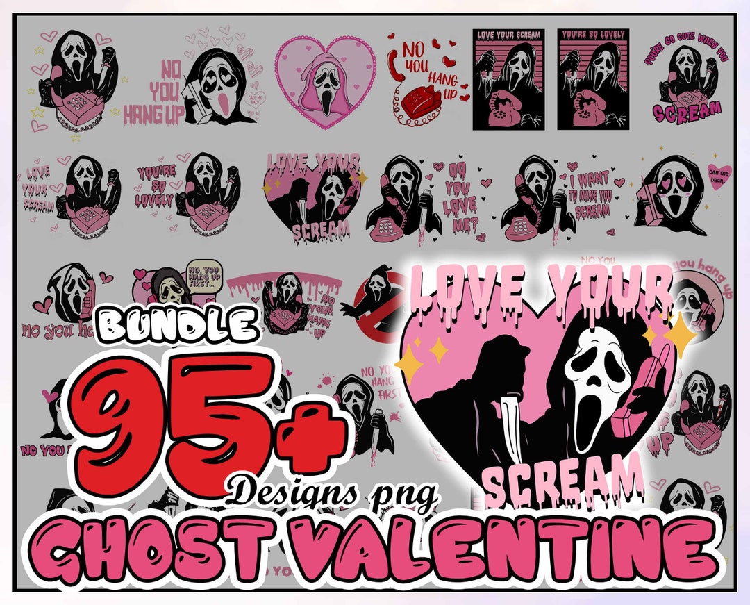 Valentine Ghostface SVG Bundle, Horror Valentine Svg Png, Funny Movie ...