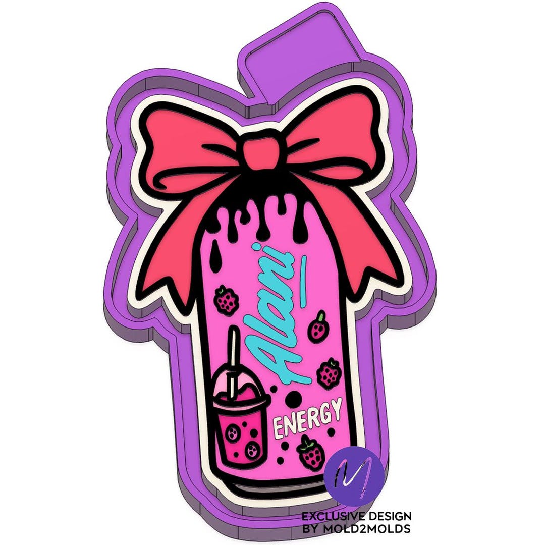 Alani Pink Slush Freshie STL Mold Housing - Etsy