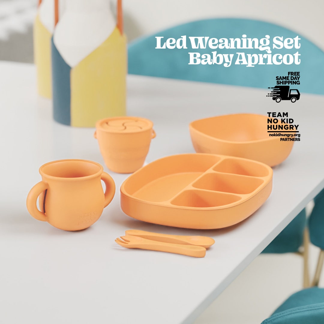 Baby Apricot Feeding Set - Complete Baby Led Weaning Dinnerware - Etsy