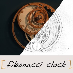 Fibonacci Silent DIY Clock Puzzle, 3D Wood Gear Puzzle Kit, Wall ...