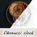 Fibonacci DIY Puzzle Clock Kit, Wood Clock, Adult Puzzle, Mechanical ...
