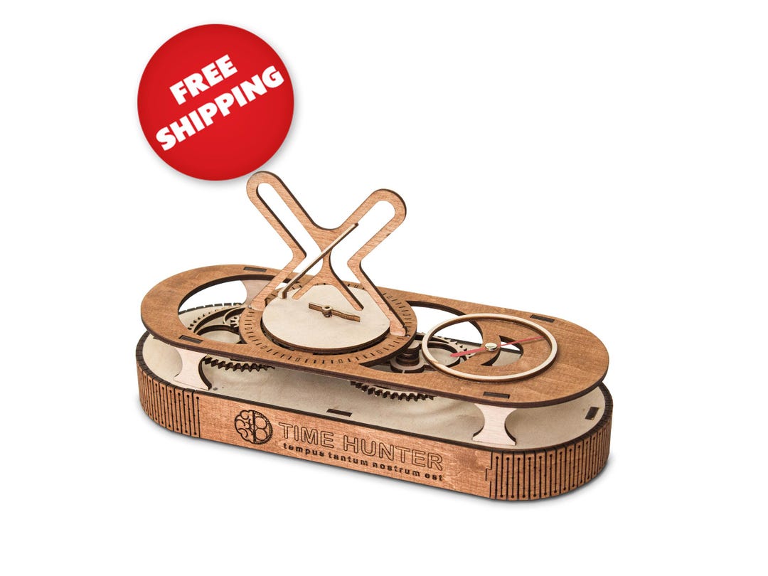 Hyperbole 3D Puzzle Kit, DIY Wood Clock, Wooden Clock Craft, DIY ...