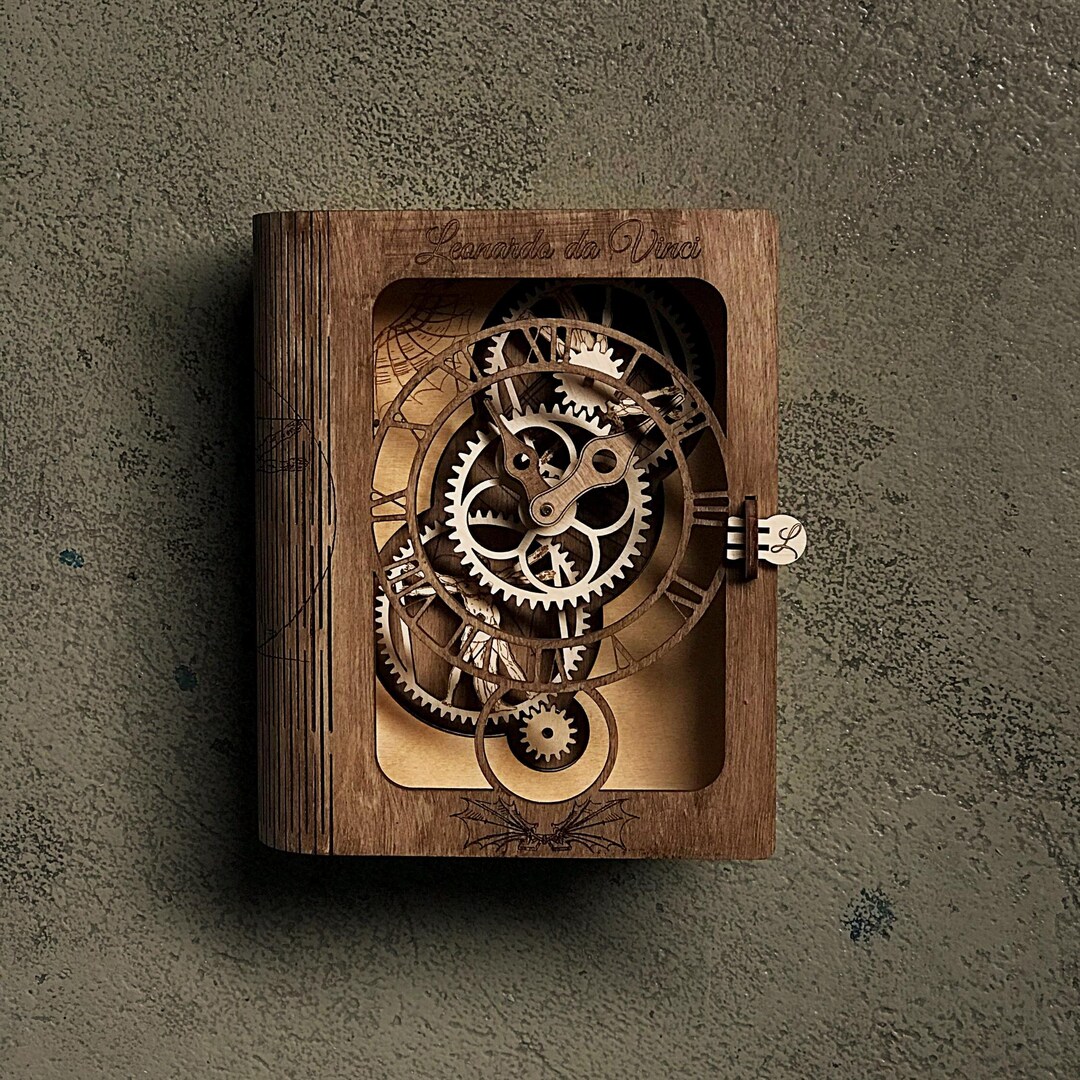DIY Wooden Clock Puzzle Kit – 3D Mechanical Model for Adults ...