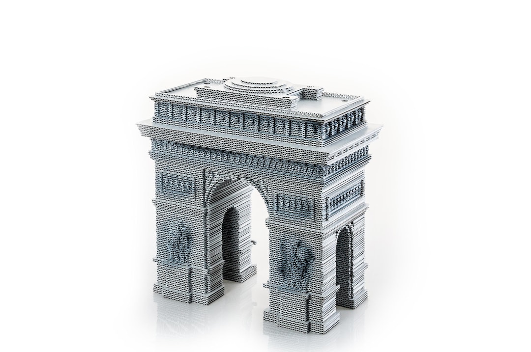 3D Puzzle Arc De Triomphe DIY Puzzle – Cardboard Model Kit, Paris ...