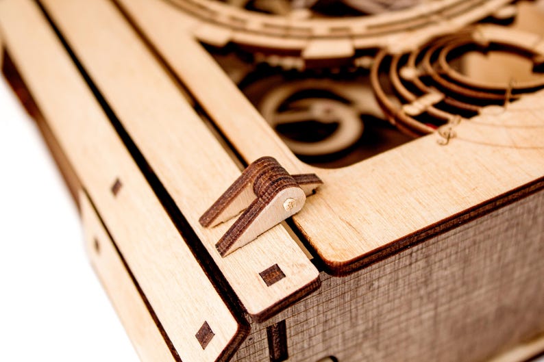 Personalized Kinetic Book Clock, DIY Wooden Kit, Steampunk Decor ...