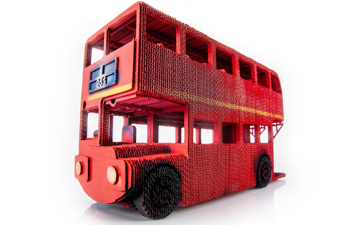 3D London Bus Puzzle Kit: DIY Cardboard Double Decker Model - Etsy