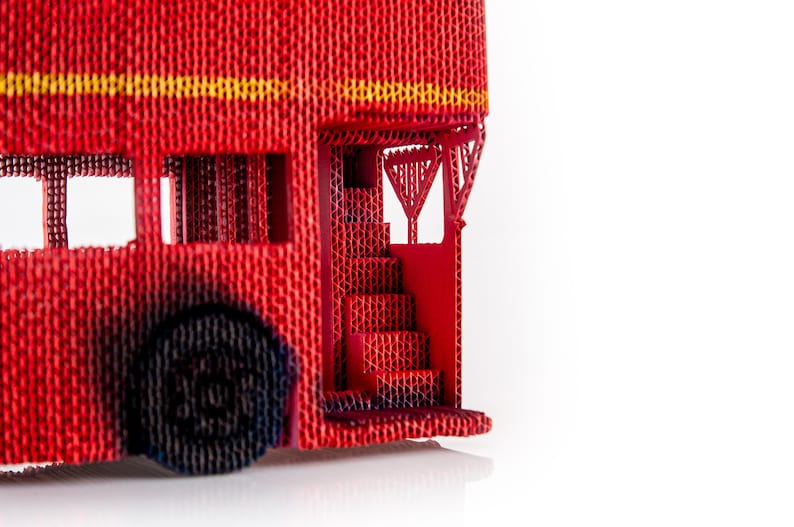 3D London Bus Puzzle Kit: DIY Cardboard Double Decker Model - Etsy