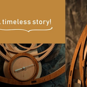 Fibonacci Silent DIY Clock Puzzle, 3D Wood Gear Puzzle Kit, Wall ...