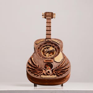 Wooden Mechanical Music Puzzle Set: DIY Instrument Models - Etsy