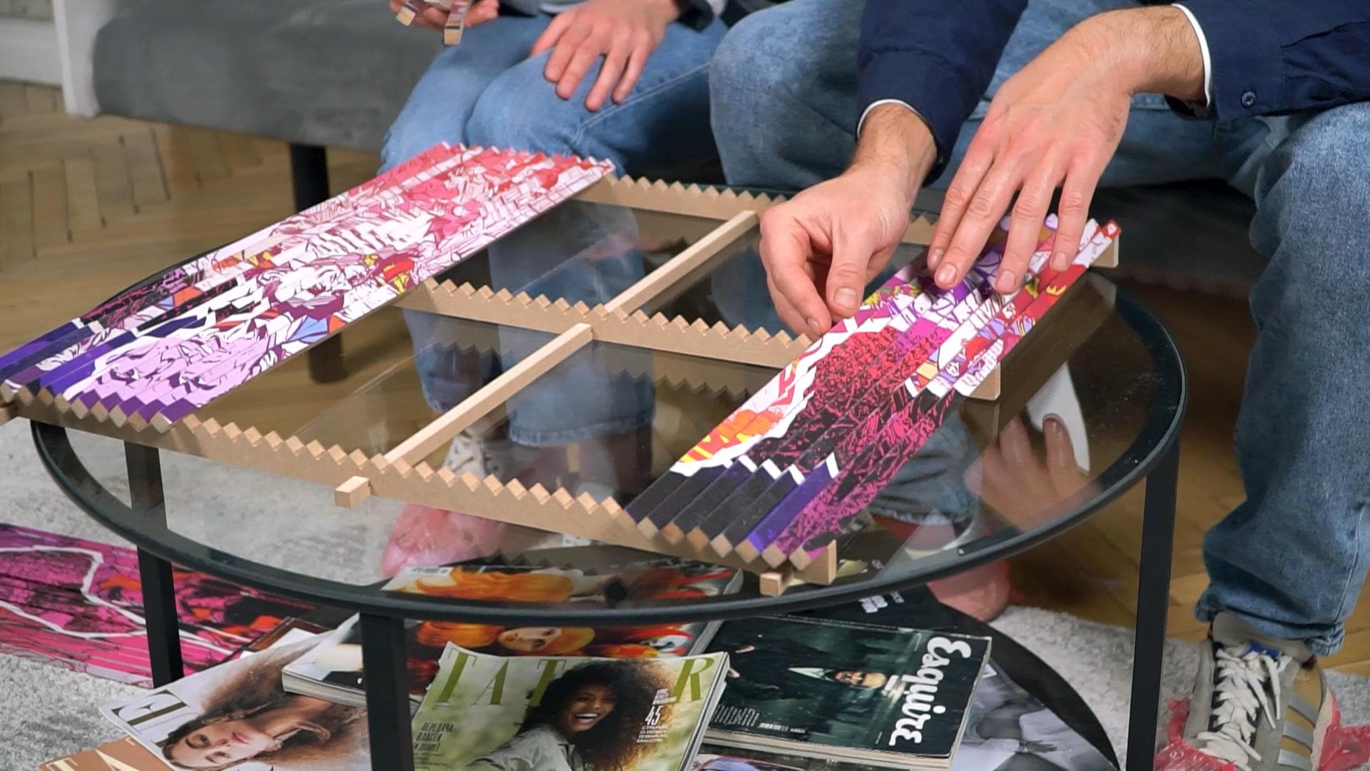 Lenticular Mysterious Vitruvian Man Changing Image - 3D Wood Artwork ...