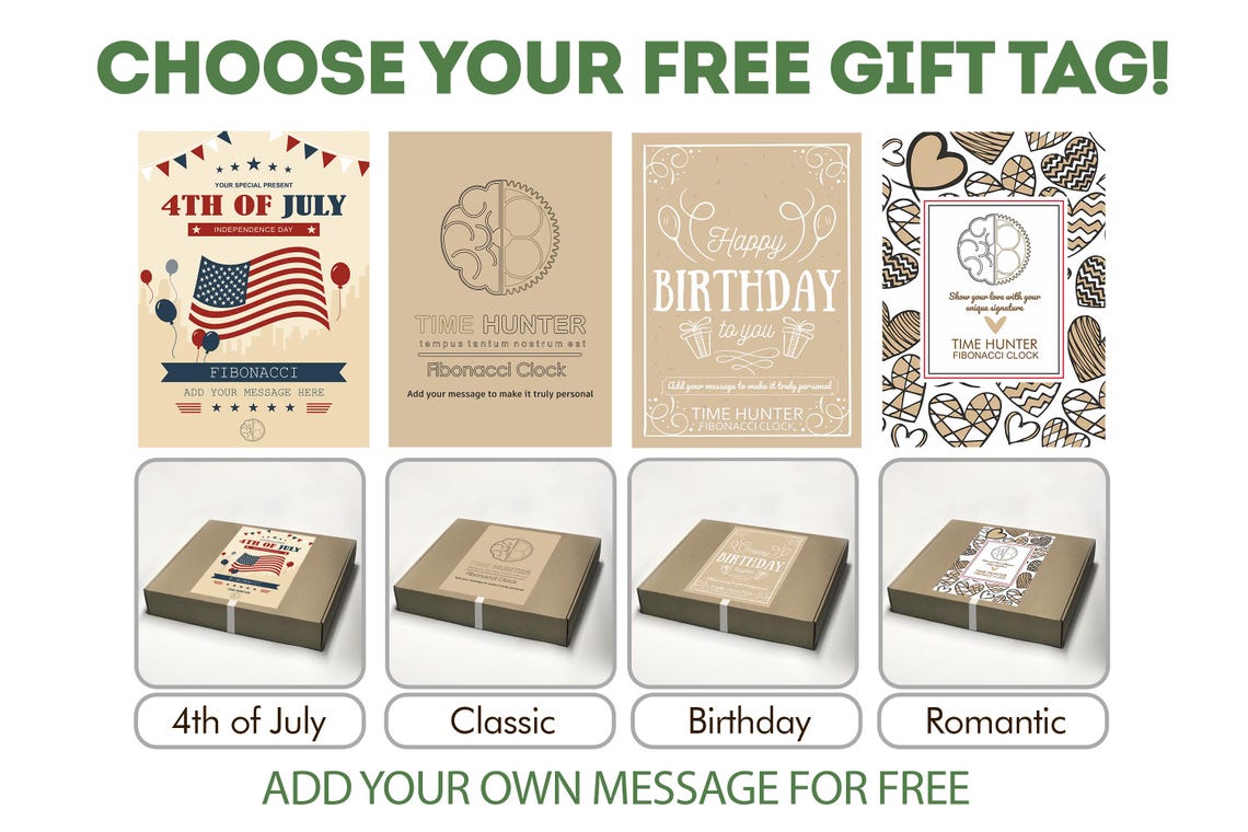 Fibonacci Wood Clock 3D Puzzle , DIY Wood Gear Kit, Mechanical Clock ...