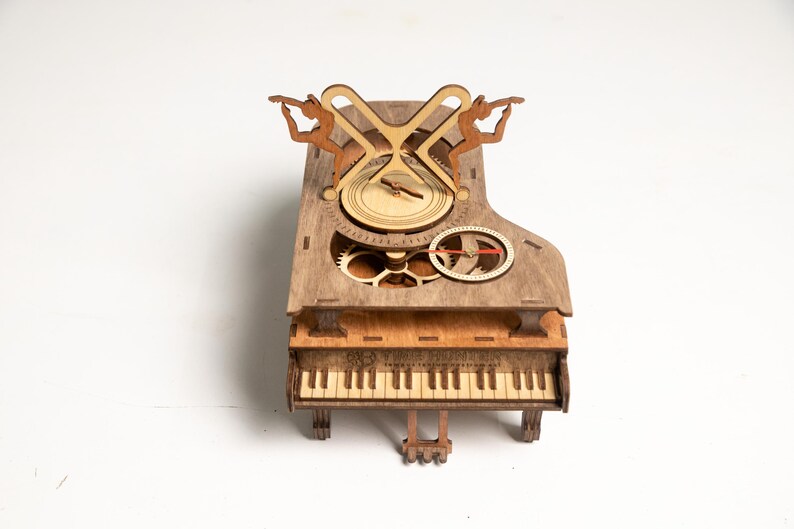 Wooden Mechanical Music Puzzle Set: DIY Instrument Models - Etsy
