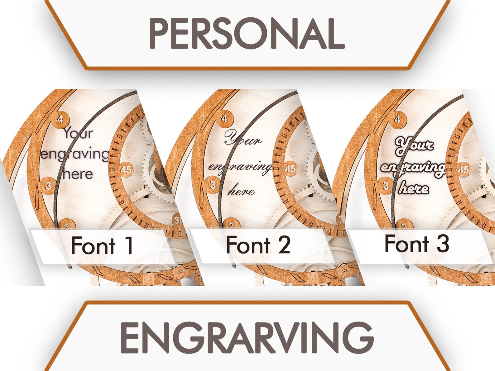 Fibonacci Wood Clock 3D Puzzle , DIY Wood Gear Kit, Mechanical Clock ...