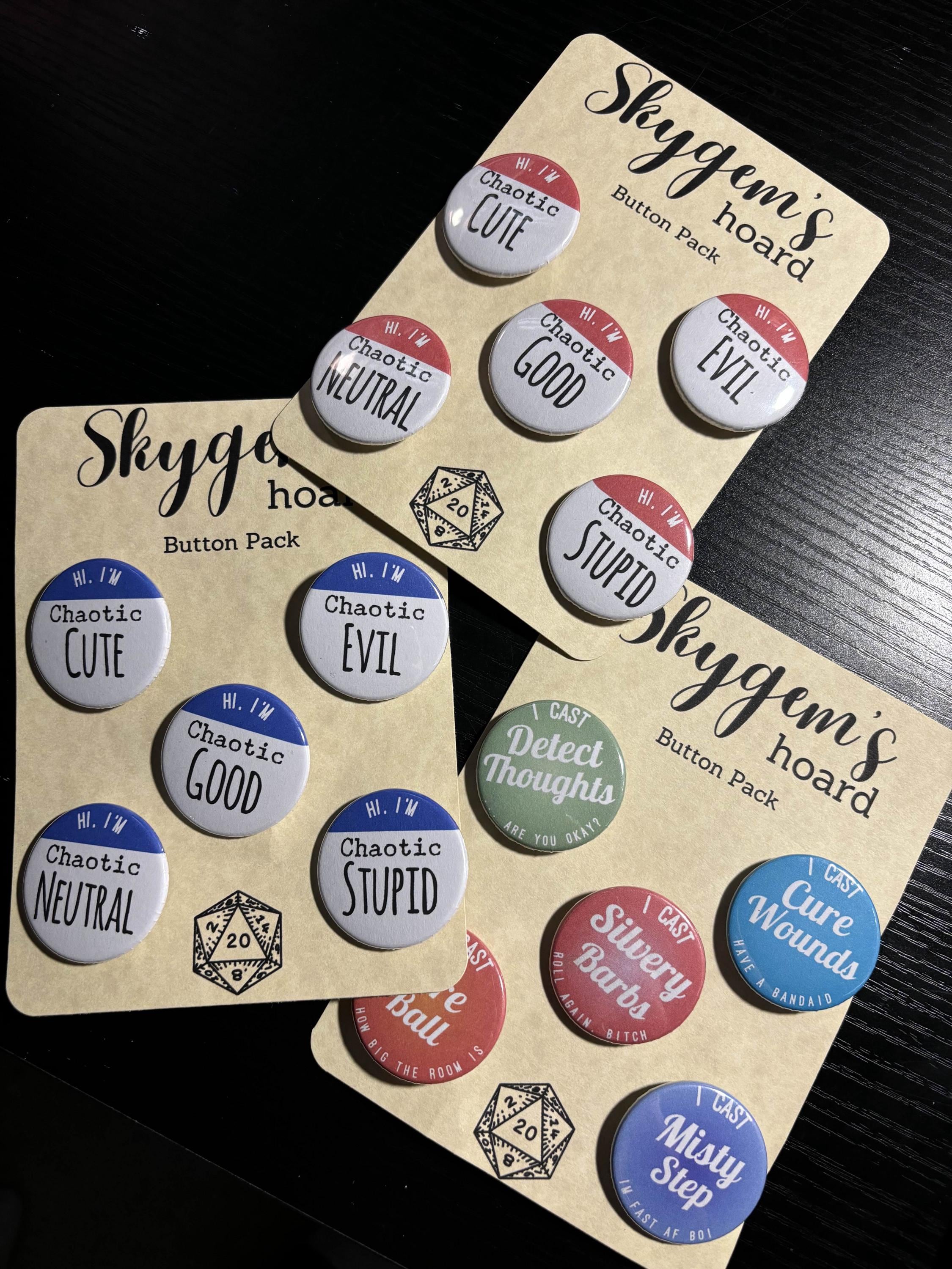 TTRPG Button Packs D&D Buttons - Etsy