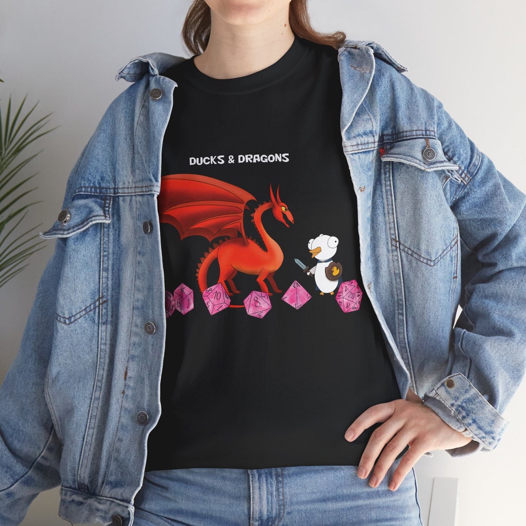 D&D Ducks and Dragons | Dippy Duck T Shirt | Cute and Funny Unisex T ...