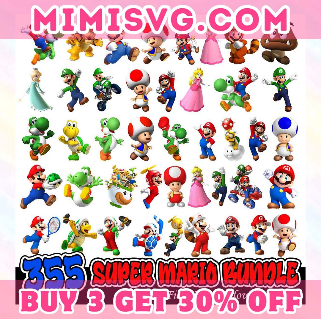Super Mario PNG Bundle, Super Mario Bundle, Super Mario Transparent PNG, Mario and Luigi, Mario ...