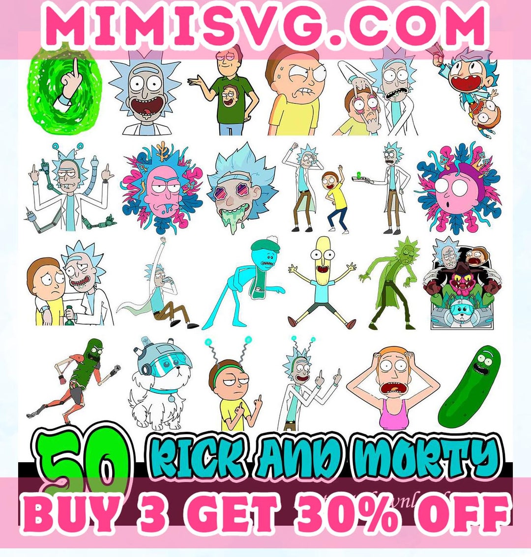 Rick and Morty SVG Bundle, Rick and Morty File Cricut, Instant Download ...