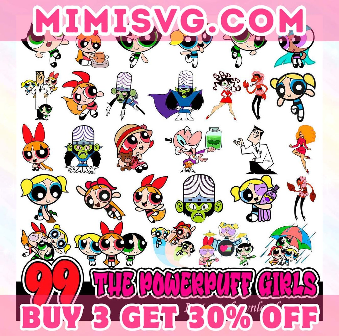 Powerpuff Girls Svg, Cartoon Network Svg, Cartoon Characters, Printable ...