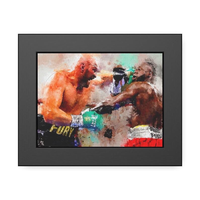 Tyson Fury: Boxing Ring Master Framed Watercolour Fine Art Boxing Print ...