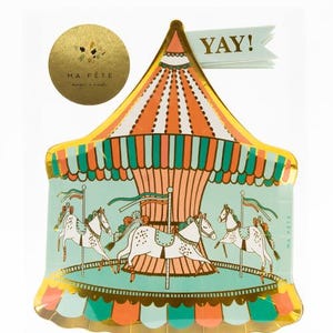Fun Fair Carousel Plate - Etsy