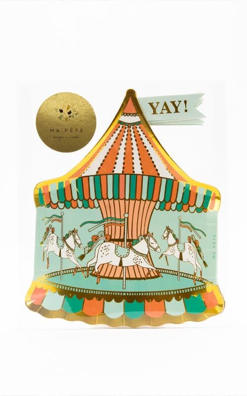 Fun Fair Carousel Plate - Etsy