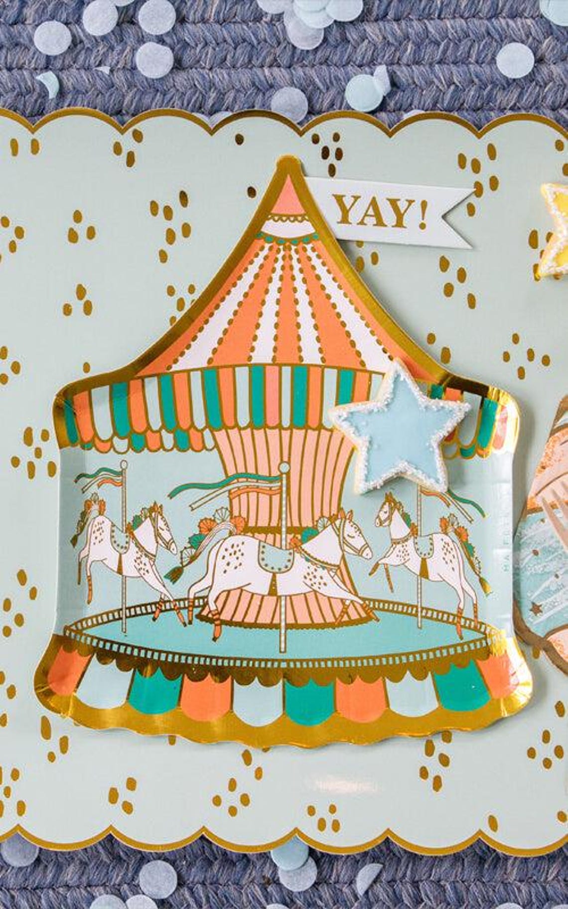 Fun Fair Carousel Plate - Etsy