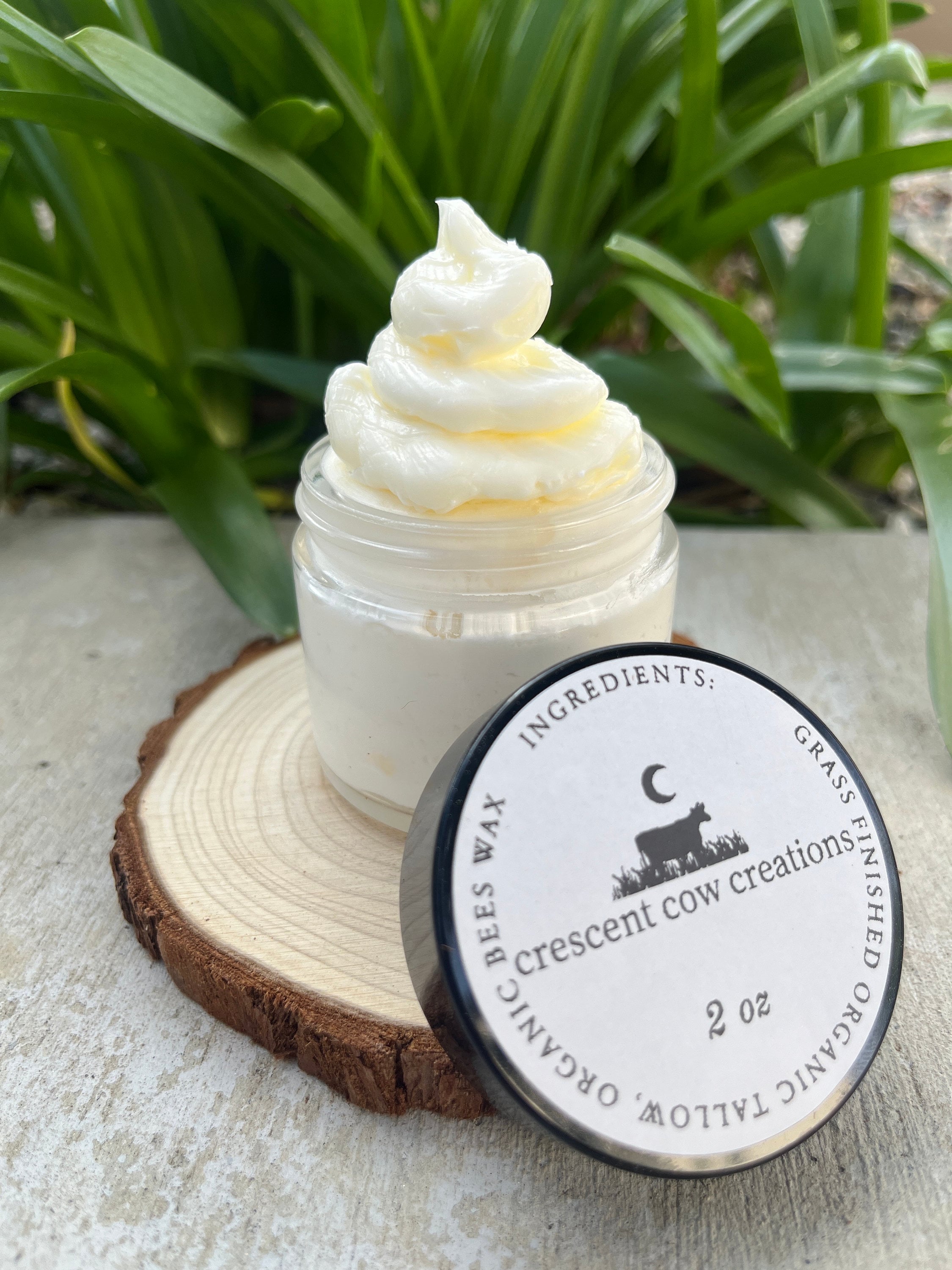 Whipped Tallow Skin Cream: Grass-fed, Unscented, With Beeswax - Etsy