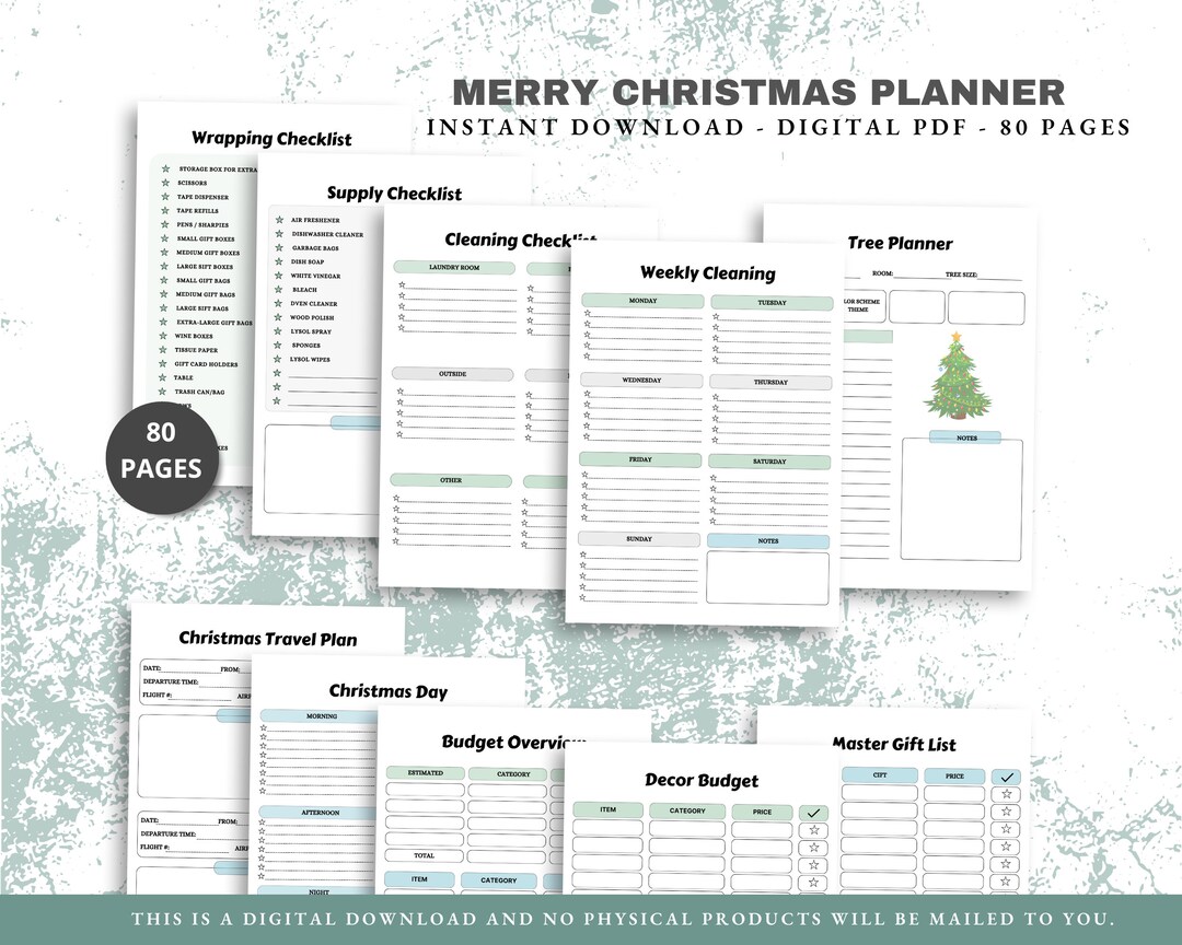 Christmas Planner Printable, Holiday Planner Printable, Christmas to Do ...