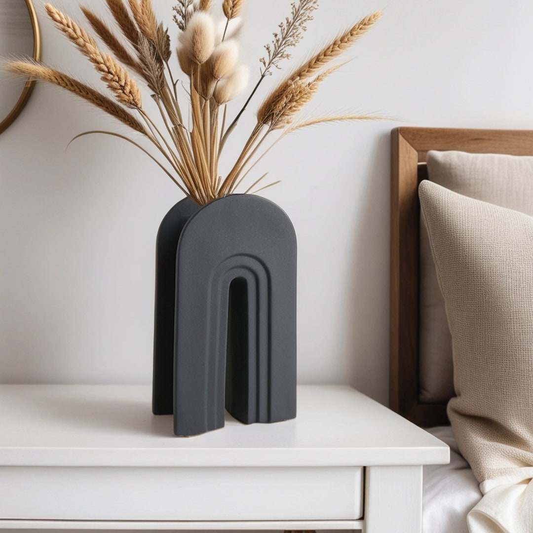 Minimalist Elegant Vase,modern Home Decor Vase,nordic Style Ceramic ...