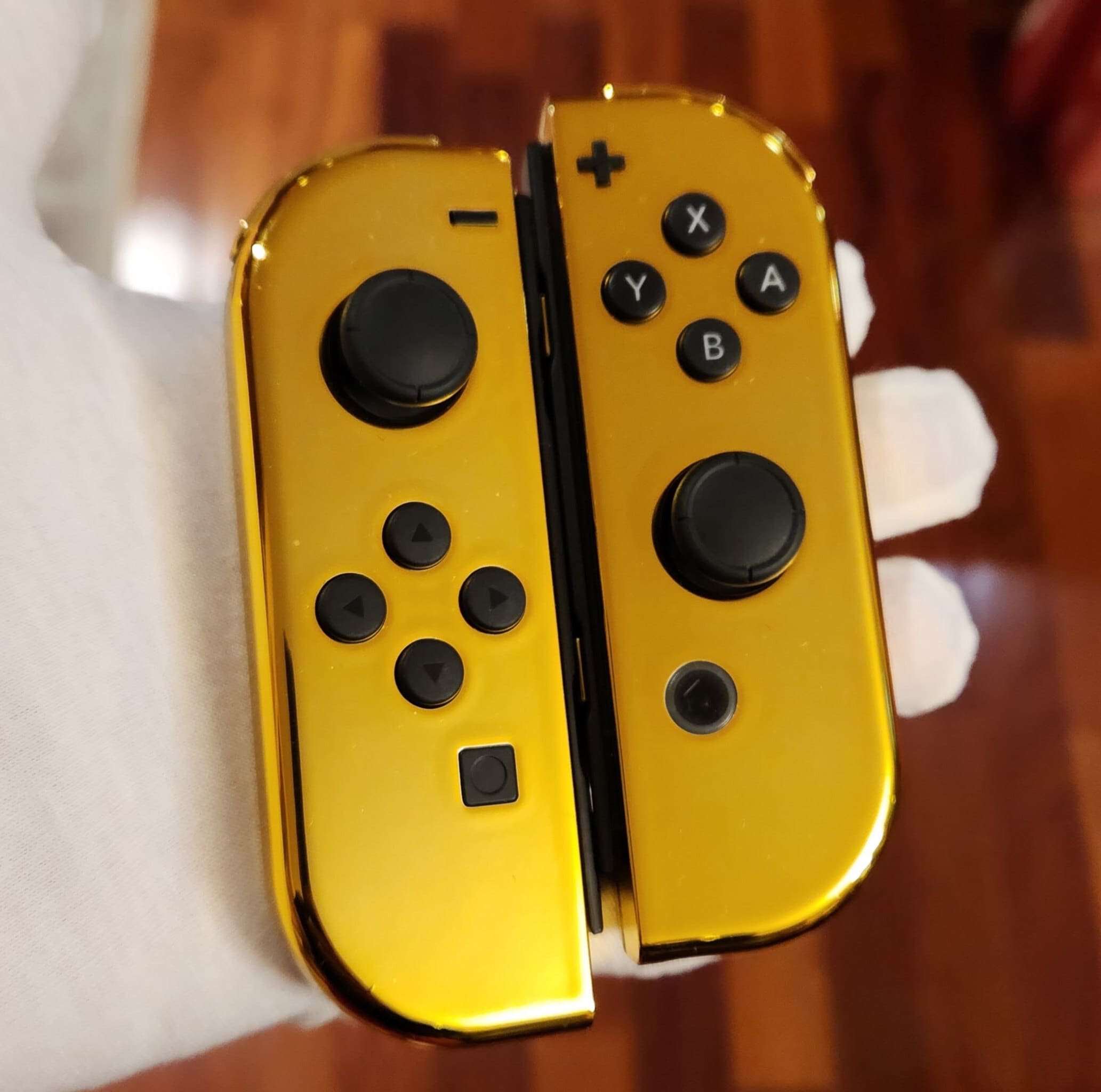 Gold Chrome Joy-con Nintendo Switch Custom Hand Made Controllers Luxury ...