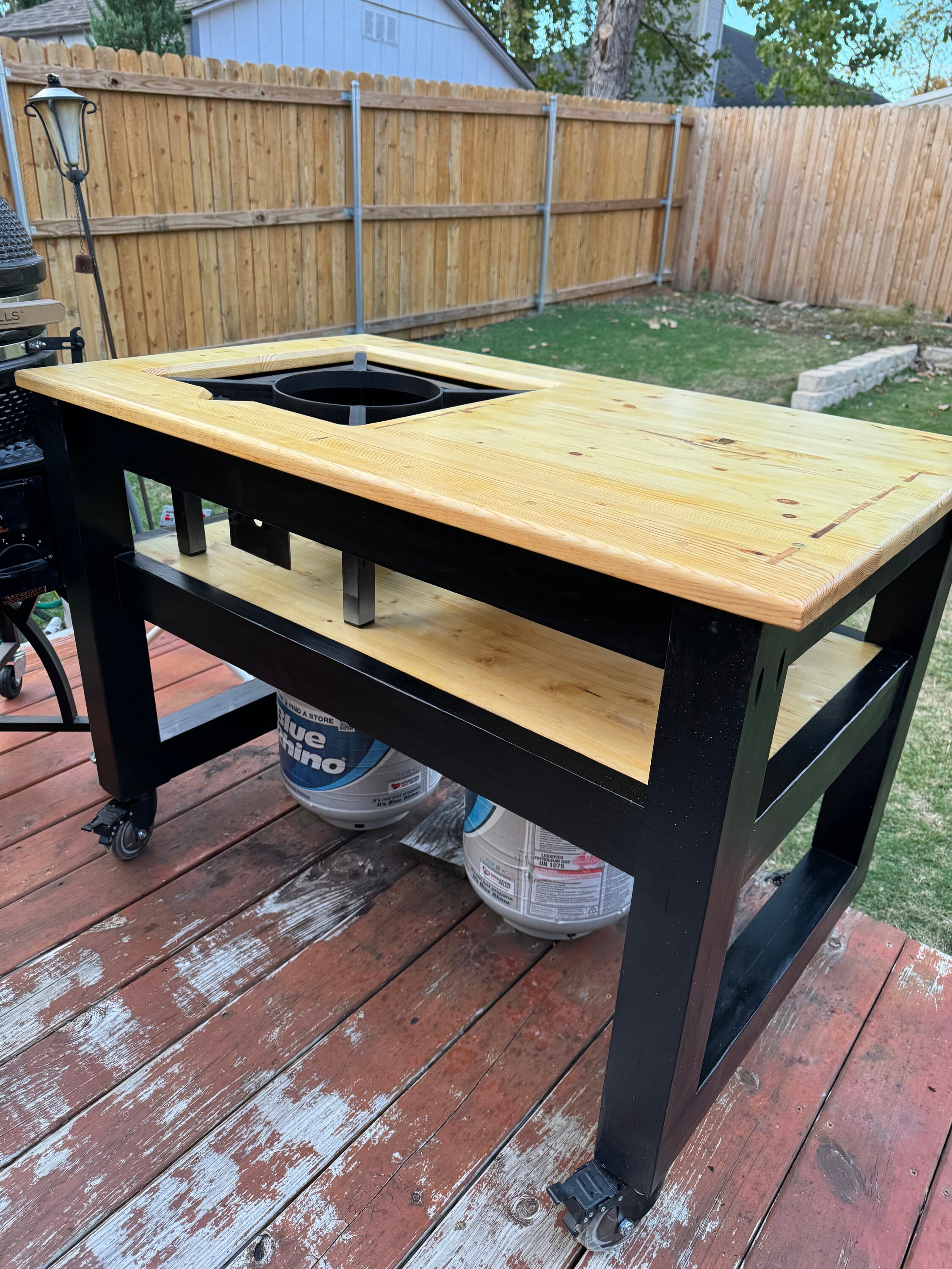 Custom Designed Outdoor Wooden Wok Table Station - Etsy