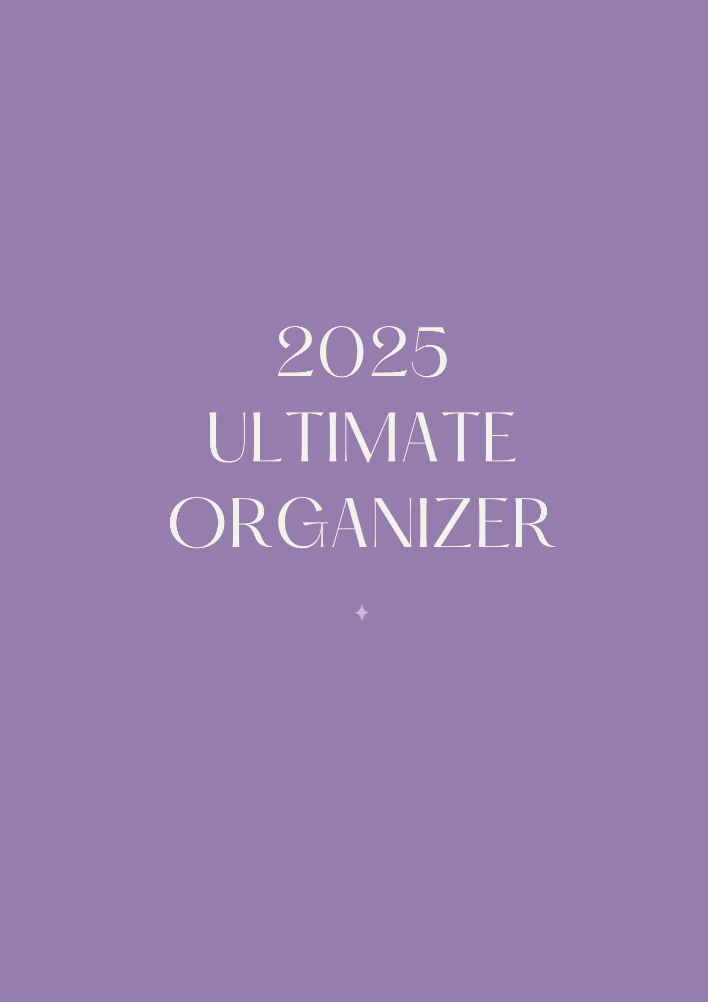 Lilac 2025 Digital Ultimate Organizer - Etsy
